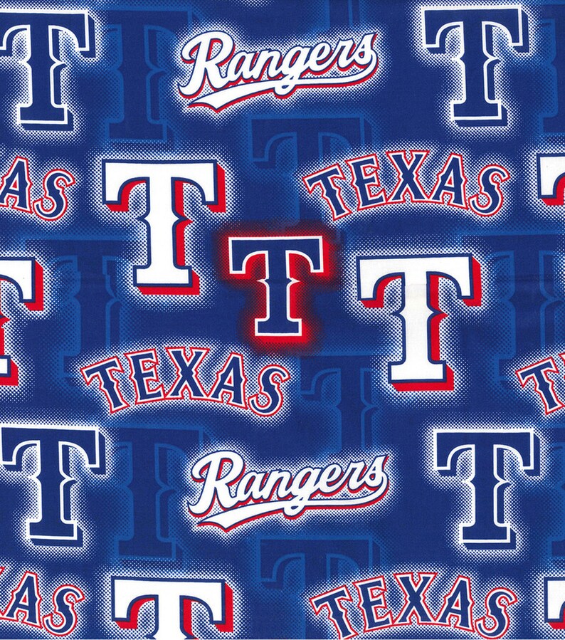 Texas Rangers DOT Fabric Baseball MLB 100% Cotton-by Fabric - Etsy