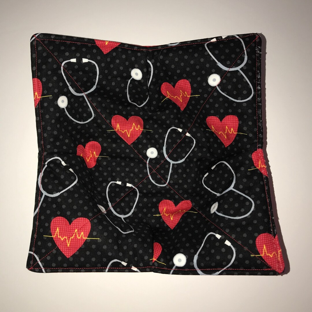 Microwave Bowl Cozy, First Aid, Nurse, Doctor, Quilted, Pot Holder ...