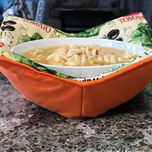 Microwave Bowl Cozy, Music Notes - Soup Bowl- Bowl Holder- Housewarming ...