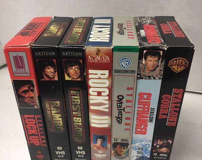 Vintage Sylvester Stallone VHS Movies Lot of 7 - Etsy
