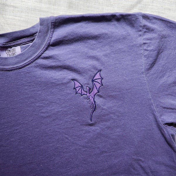 Dragon Embroidered Shirt - Etsy