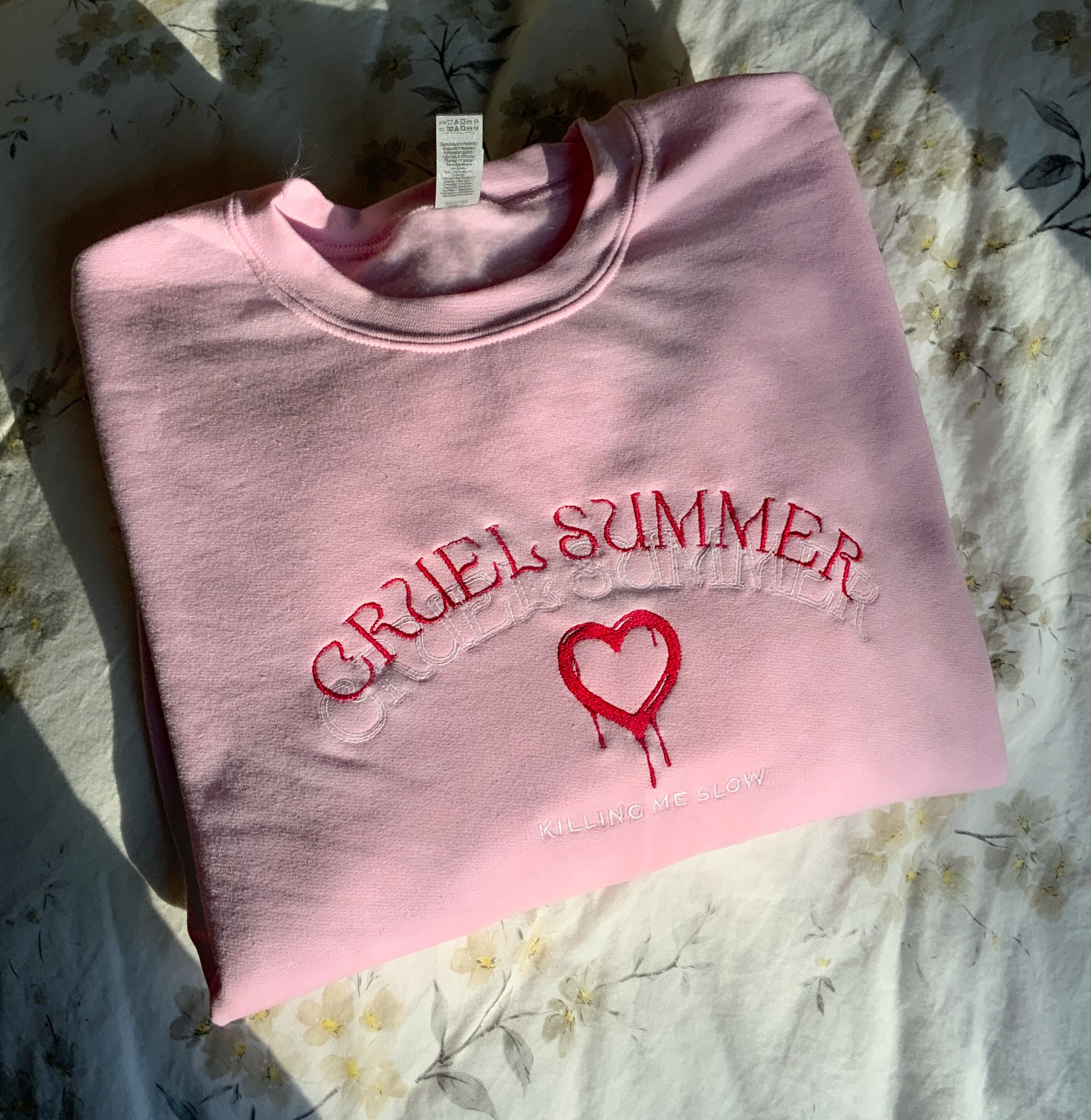 Cruel Summer Embroidered Sweatshirt Taylor Swift Merch - Etsy