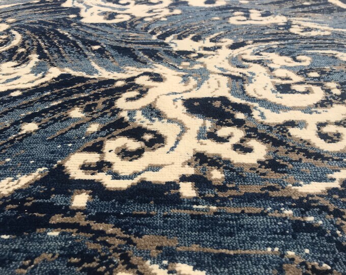 New Handmade Rug, Japanese Art Rug, the Great Wave Rug, Kanagawa Wave ...