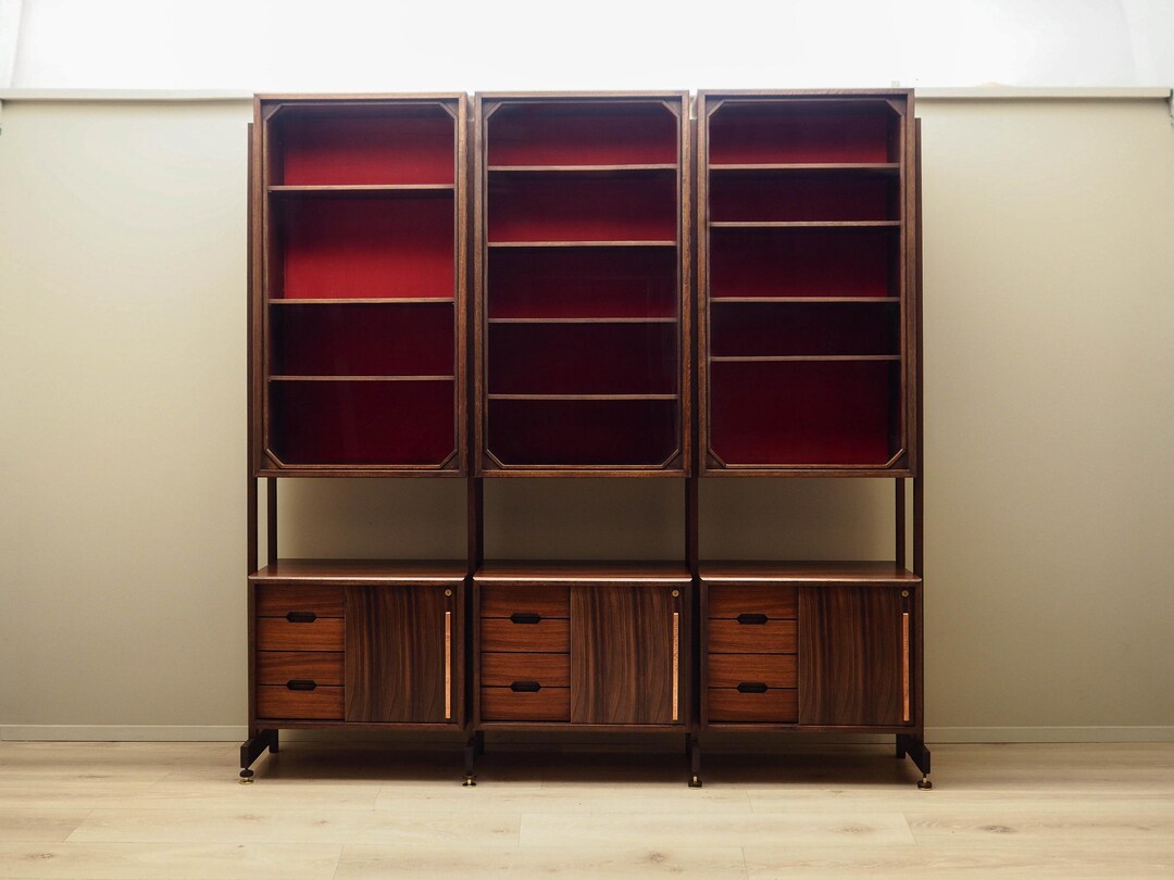 Rosewood Modular Shelving Unit, Italian Design, 1960s, Production ...
