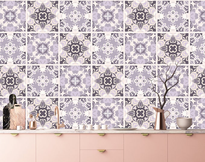 Spanish Set of 24 Tiles Decals Tiles Stickers Tiles for Walls Kitchen ...