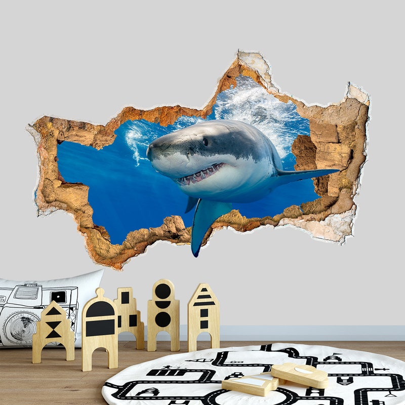 Shark Wall Decals - Etsy