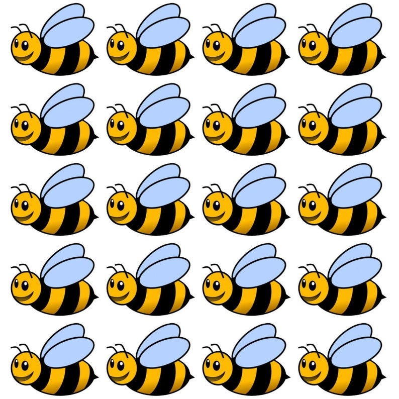 24 Colourfull Bee Stickers Inside or Outside Use - Etsy
