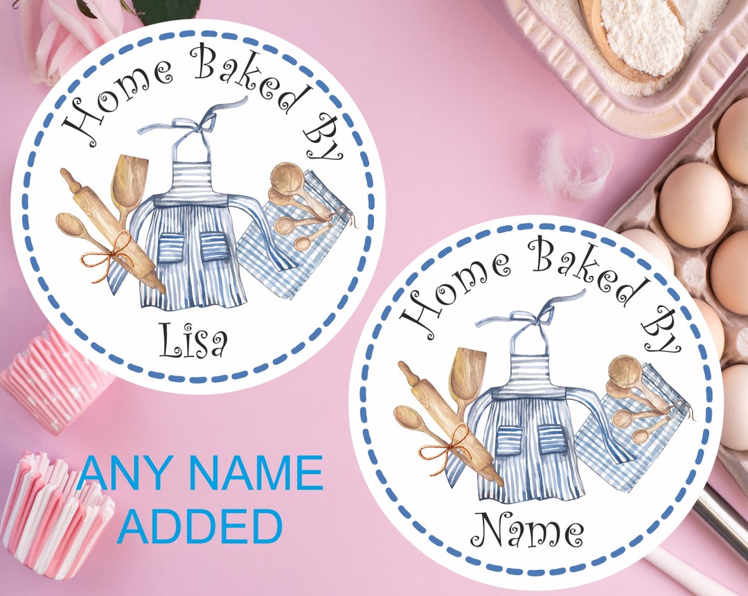 39 Personalised Home Baking Stickers Labels ,cakes, Cake Box Cupcakes ...