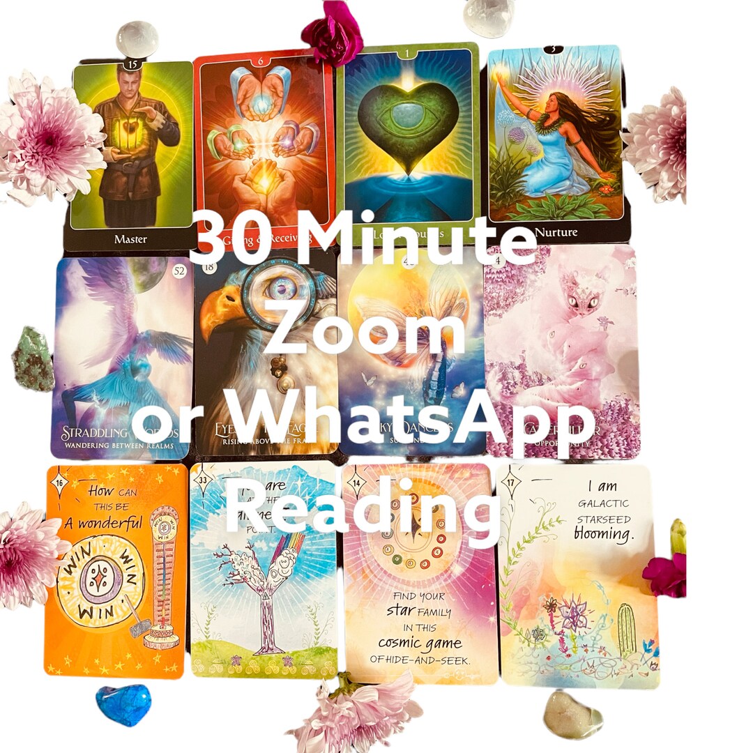 30 Minute Live Video Tarot Reading, Zoom Reading, Whatsappreading, Mediumship Reading, Thirty ...