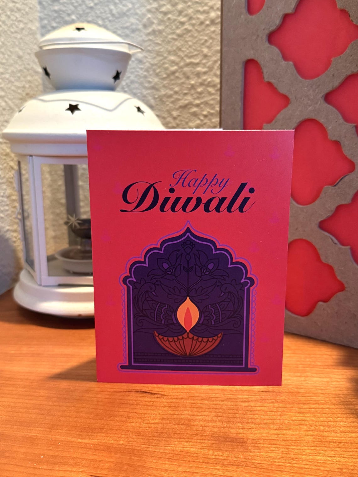 Happy Diwali Card With Envelope Handmade Indian Festival Cards for ...