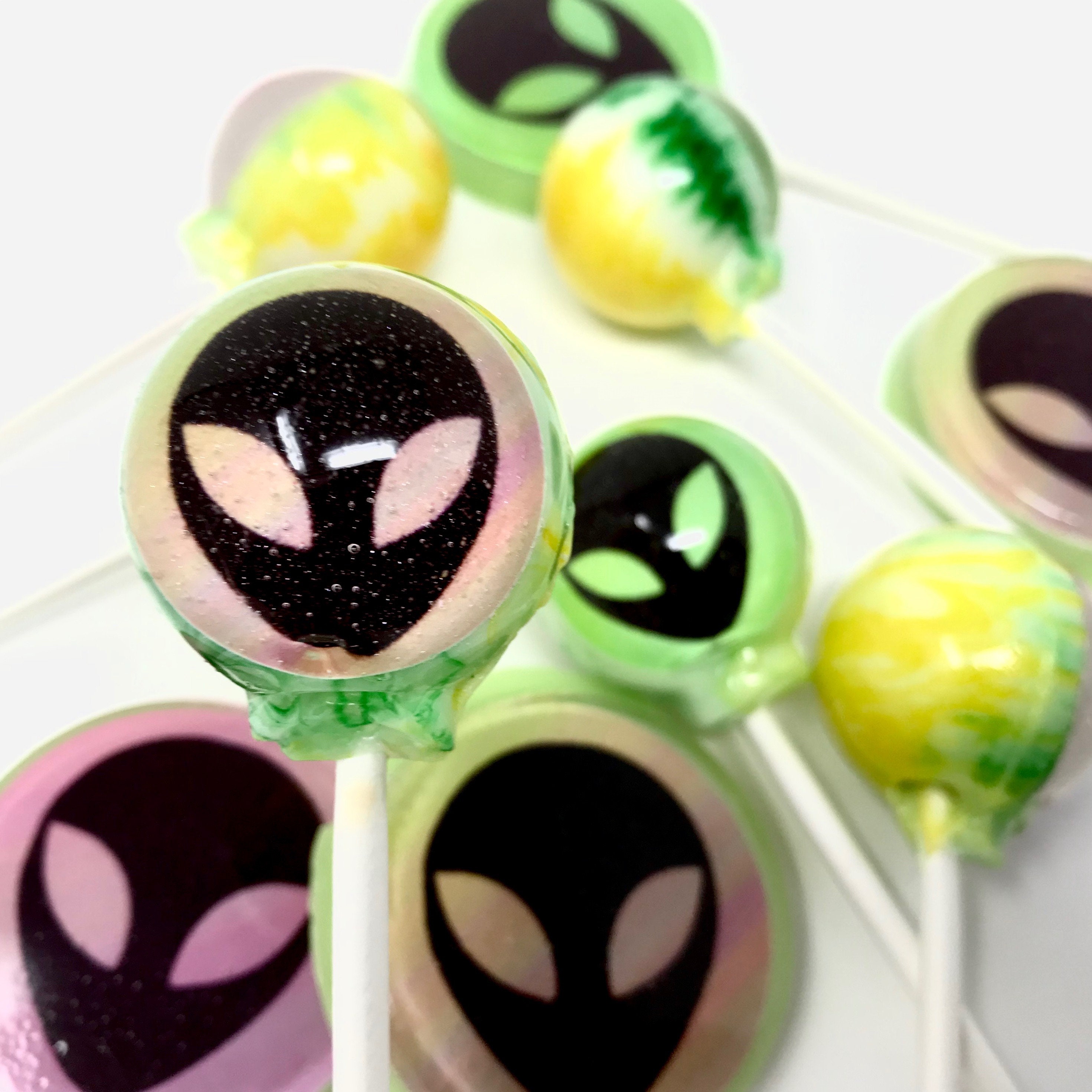 Alien Lollipops 6-piece Set by I Want Candy! - Etsy