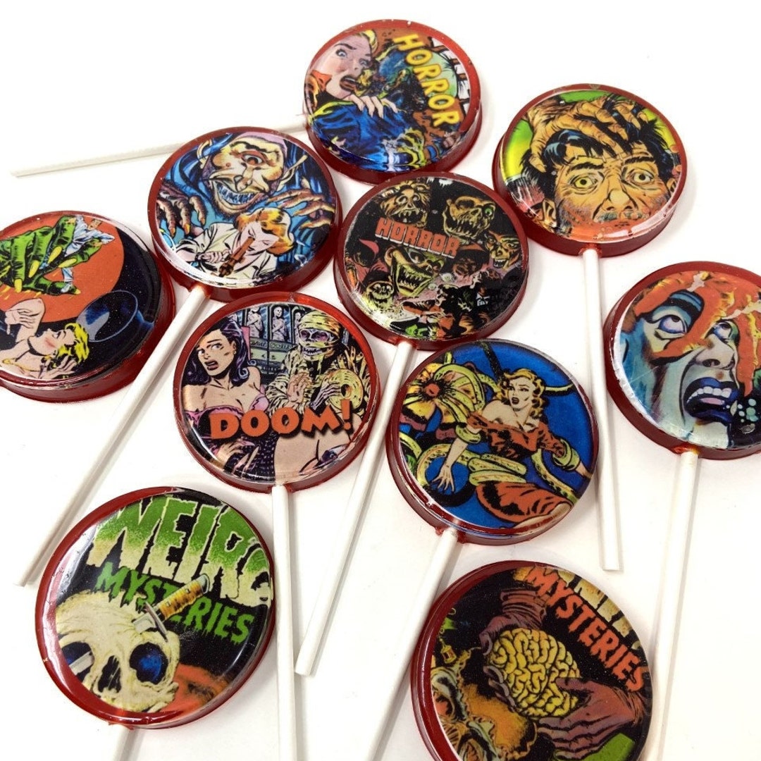 Chamber of Chills and Ghouls Lollipop 5-piece Set I Want Candy! - Etsy