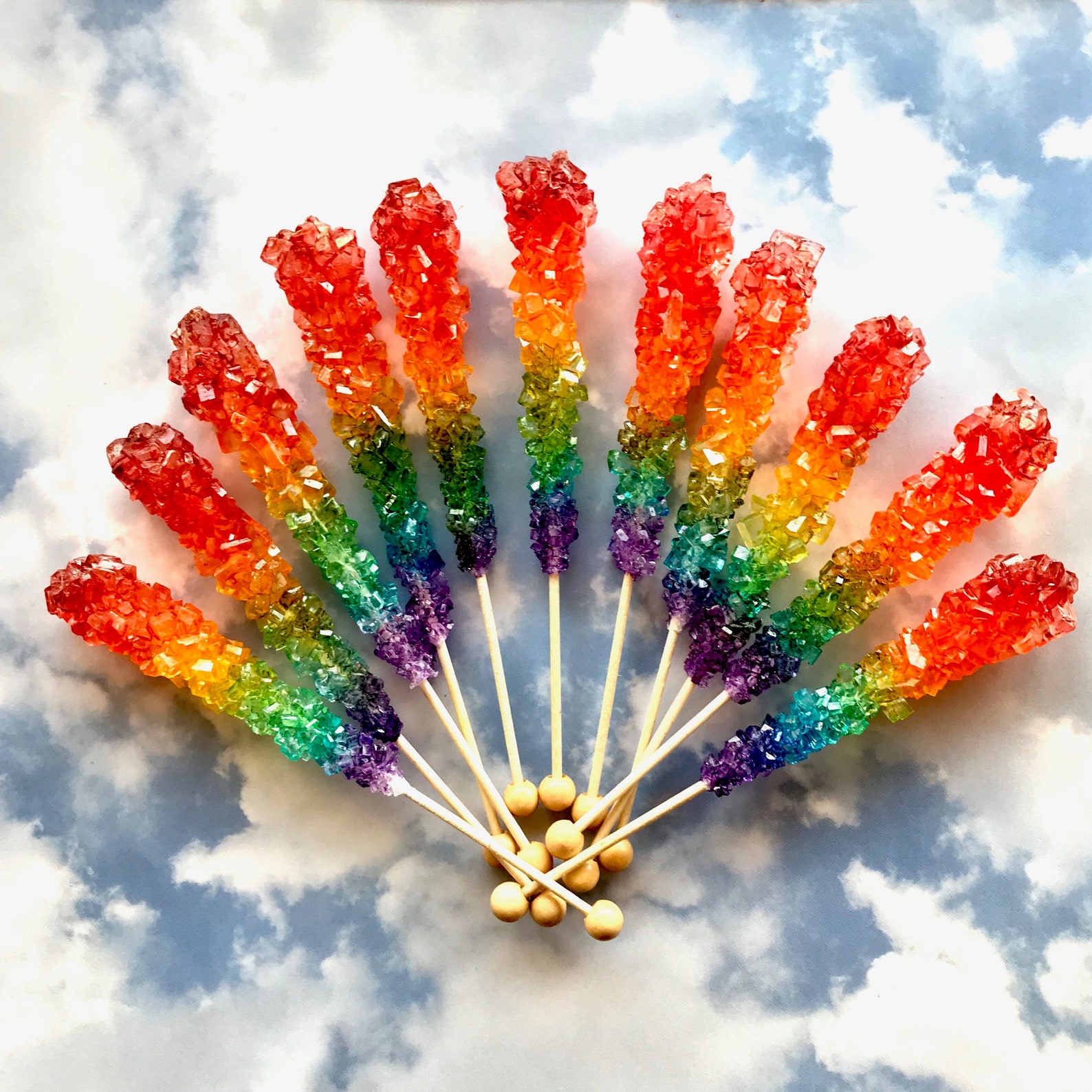 One Love, Pride Rainbow Rock Candy 4-piece Set by I Want Candy! - Etsy