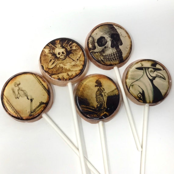 Gruesome Skeleton Lollipop 5-piece Set by I Want Candy | Etsy