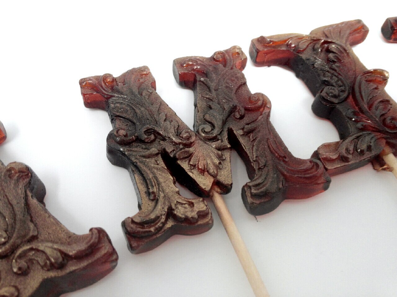 Filigraan Letters and Symbol Lollipops 3-delige set van I Want - Etsy ...