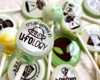 Cosmic Alien Lollipops 6 or 10-piece Set by I Want Candy - Etsy