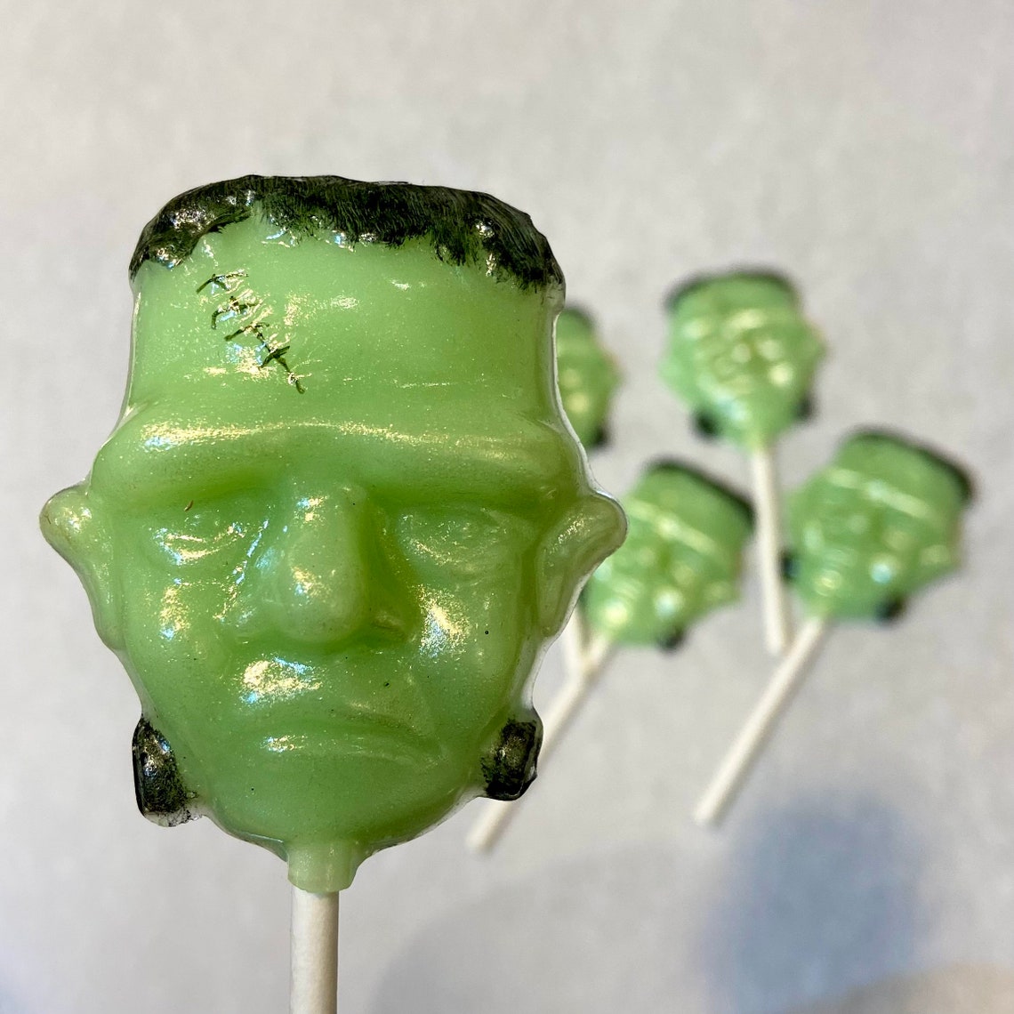 Frankenstein Lollipops 6-piece Set by I Want Candy - Etsy