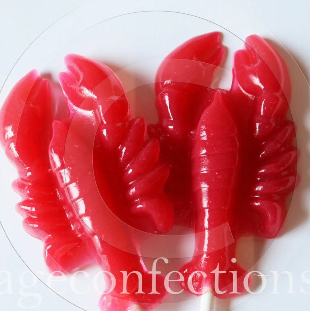 Lobster Lollipops 6-piece Set by I Want Candy! - Etsy