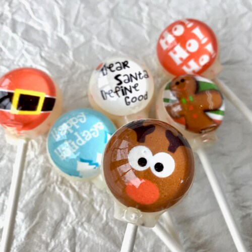 Rainbow Sherbet Lollipops 6-piece Set by I Want Candy - Etsy