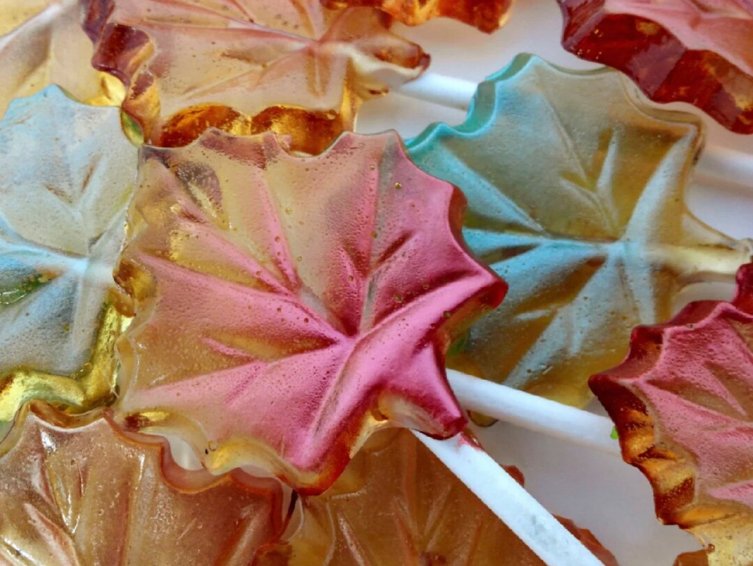 Fall Leaf Lollipops 12-piece Set by I Want Candy! - Etsy