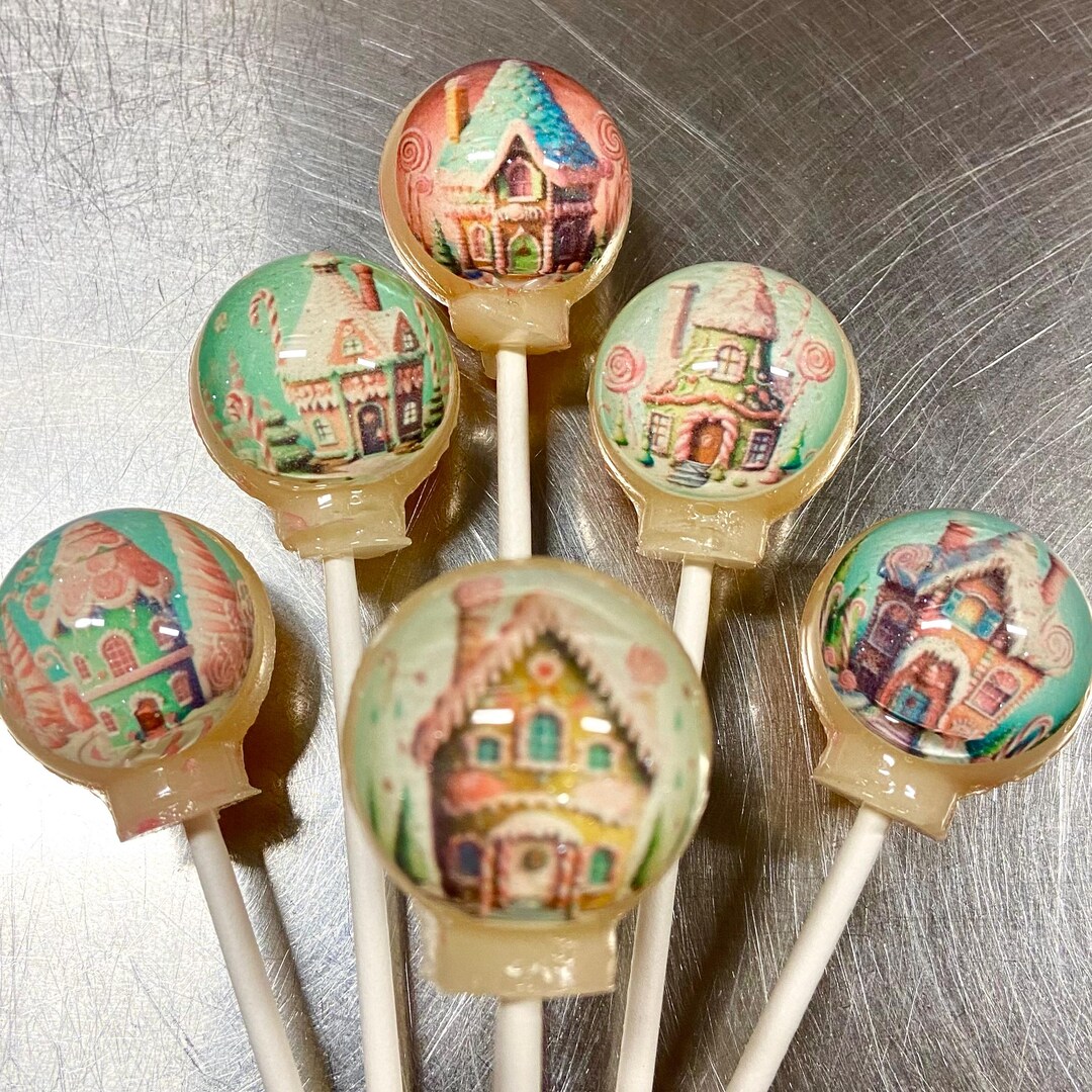 Ginger Bread House Lollipops 6-piece Set by I Want Candy! - Etsy