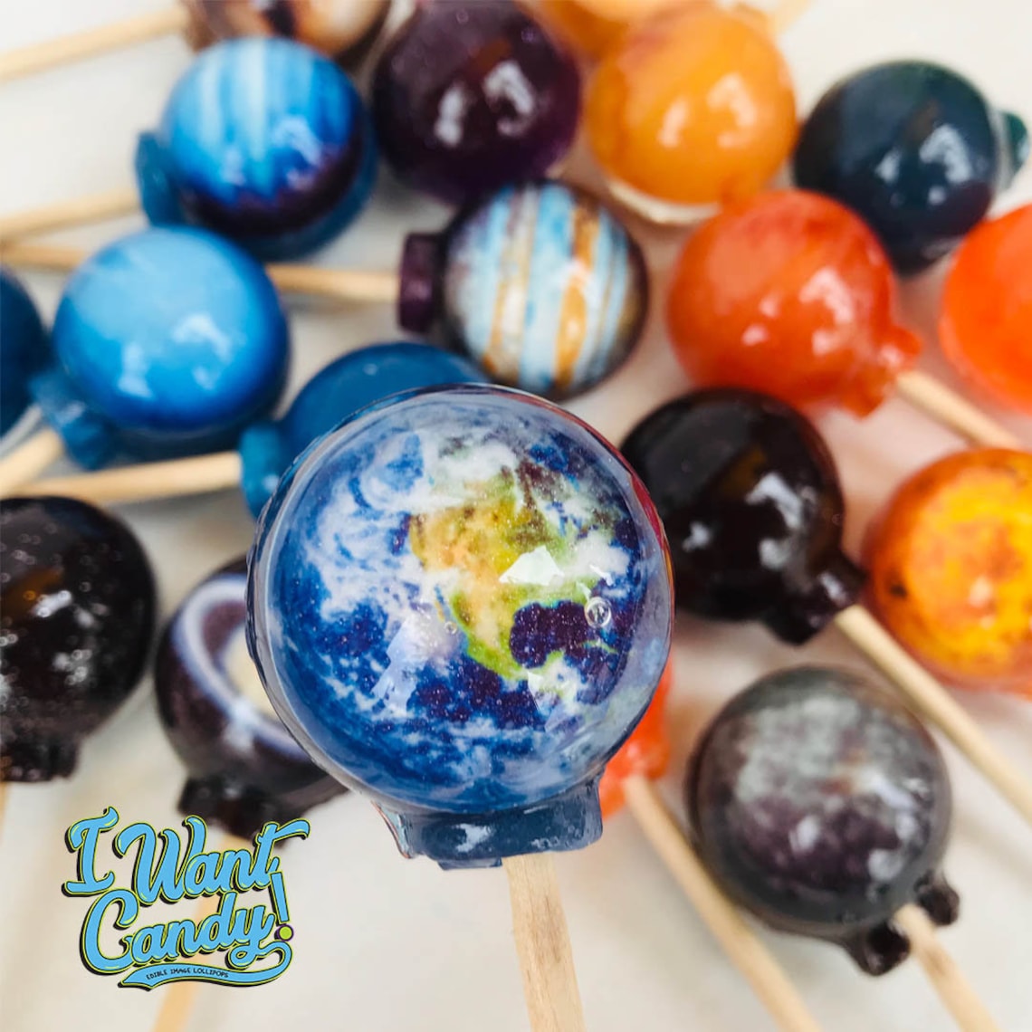 Cosmic Planet Lollipops® 6 OR 10-piece Sets by I Want Candy - Etsy