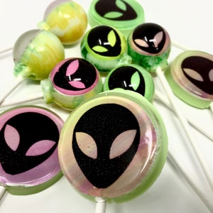 Alien Lollipops 6-piece Set by I Want Candy! - Etsy