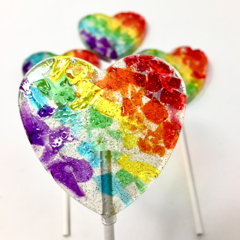 Rainbow Lollipop - Etsy