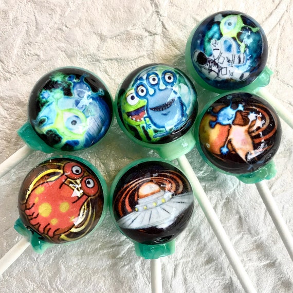 Cosmic Alien Lollipops 6 or 10-piece Set by I Want Candy - Etsy