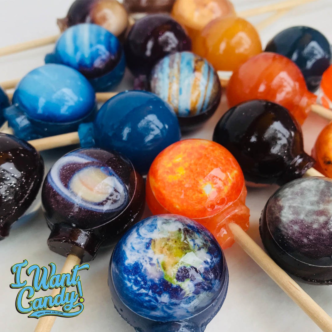 Cosmic Planet Lollipops® 6 OR 10-piece Sets by I Want Candy - Etsy