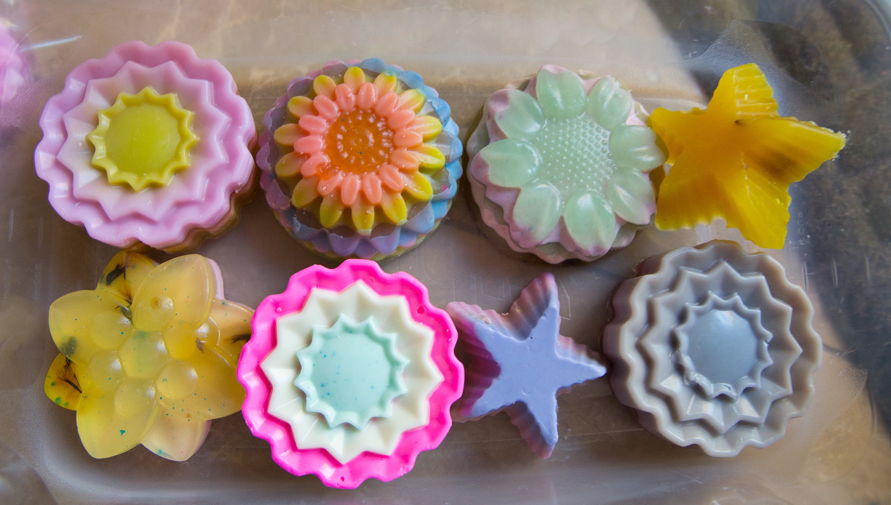 Beautiful Handmade Flower Soap Custom Colors Made To Order Etsy