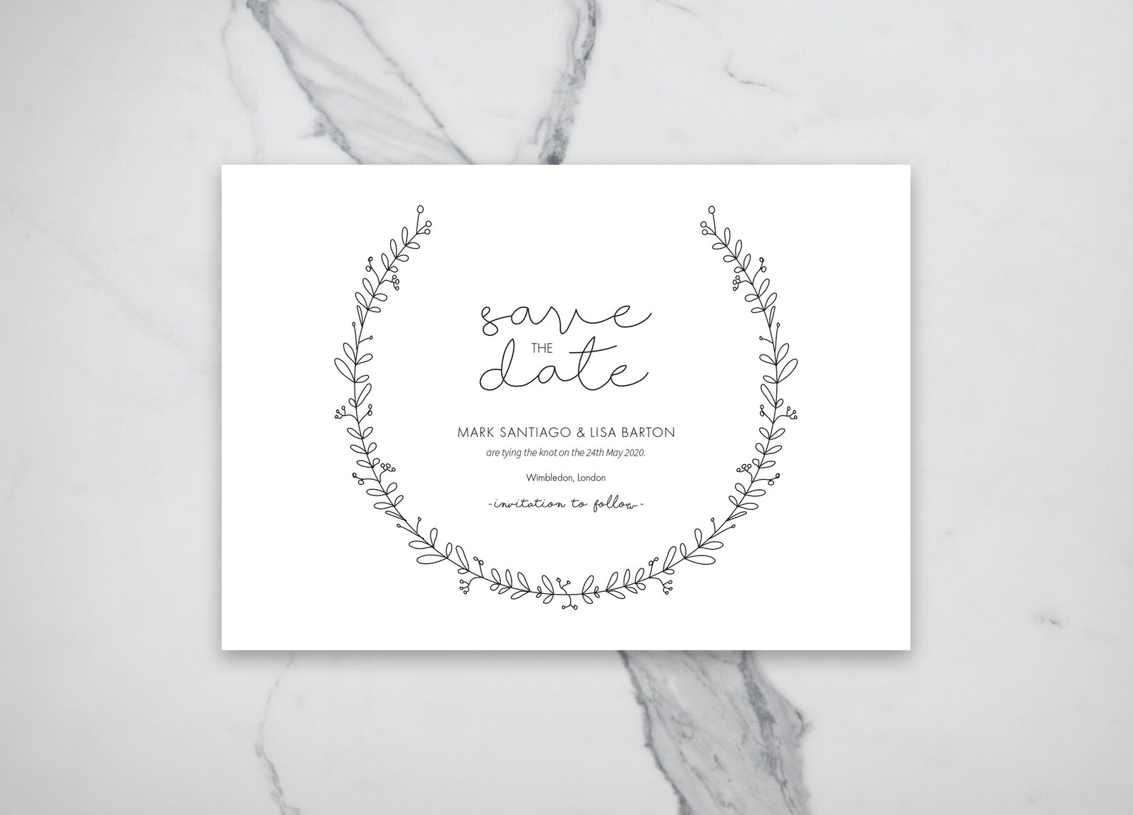DIY Printable Save the Date Invite digital Download - Etsy