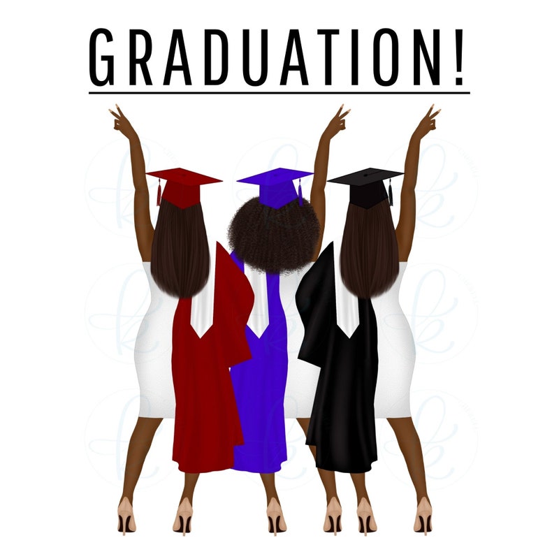 Black Woman Graduation Png - Etsy