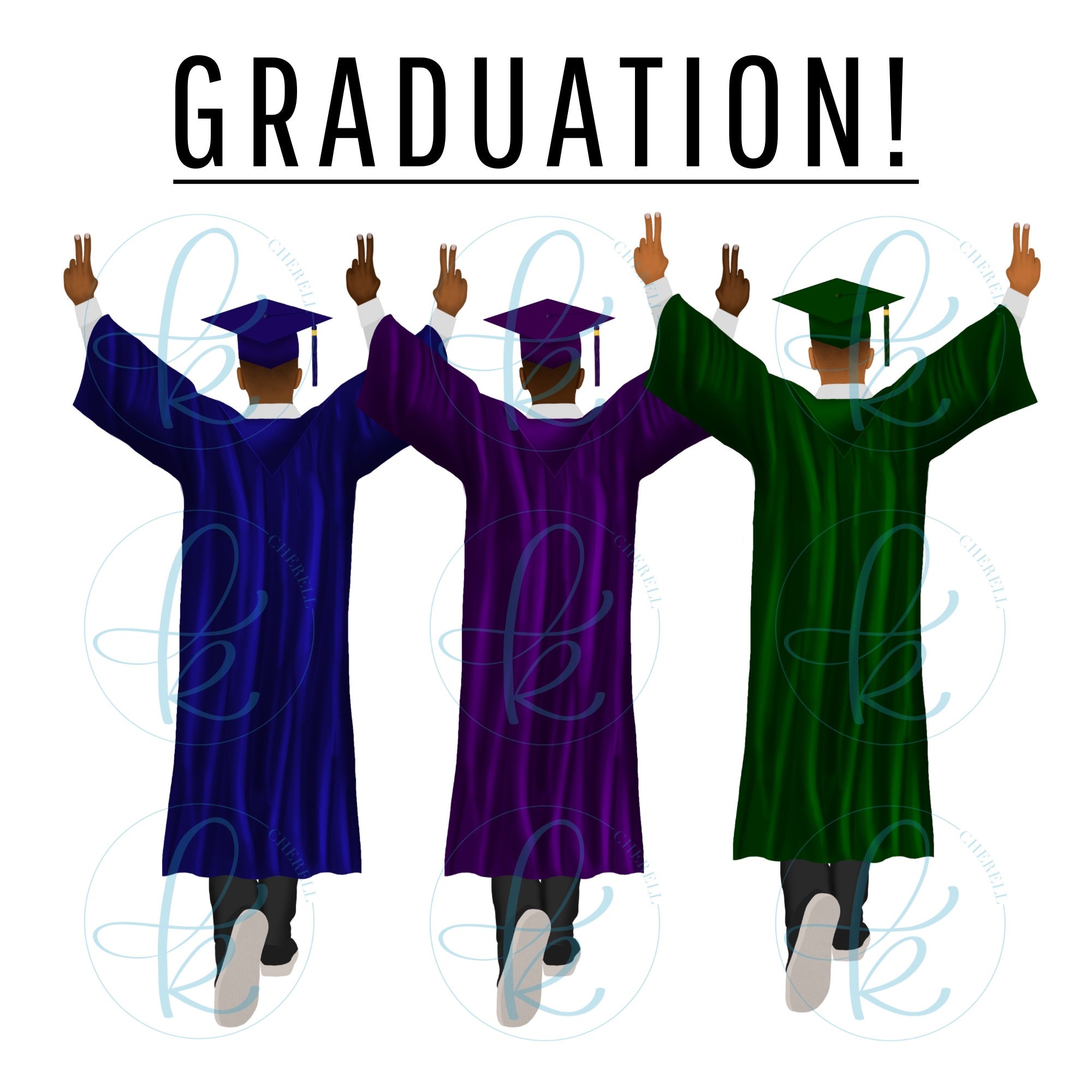 African American Male Graduate | Graduation Day | Journal Clipart - Etsy