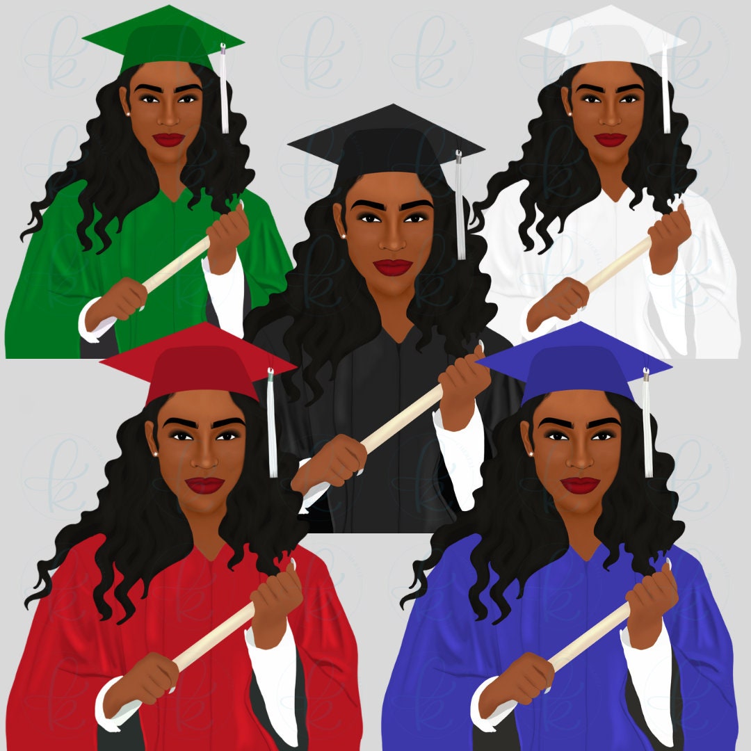 African American Woman Graduate | Graduation Day | Black Student ...