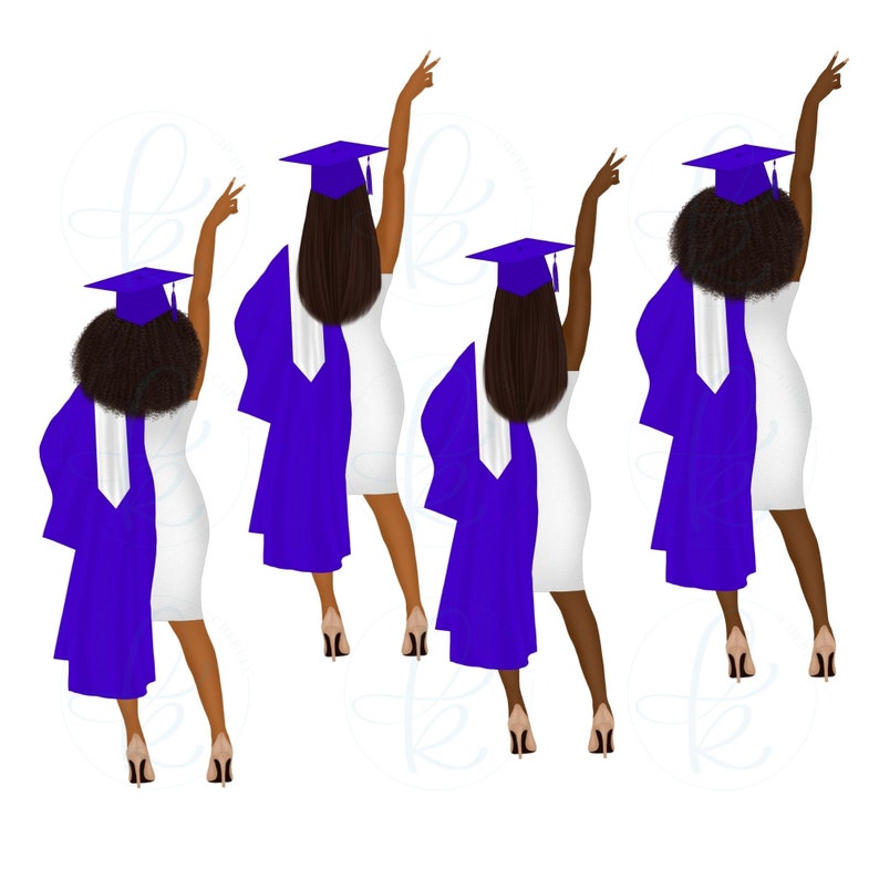 African American Woman Graduate | Graduation Day | Journal Clipart - Etsy