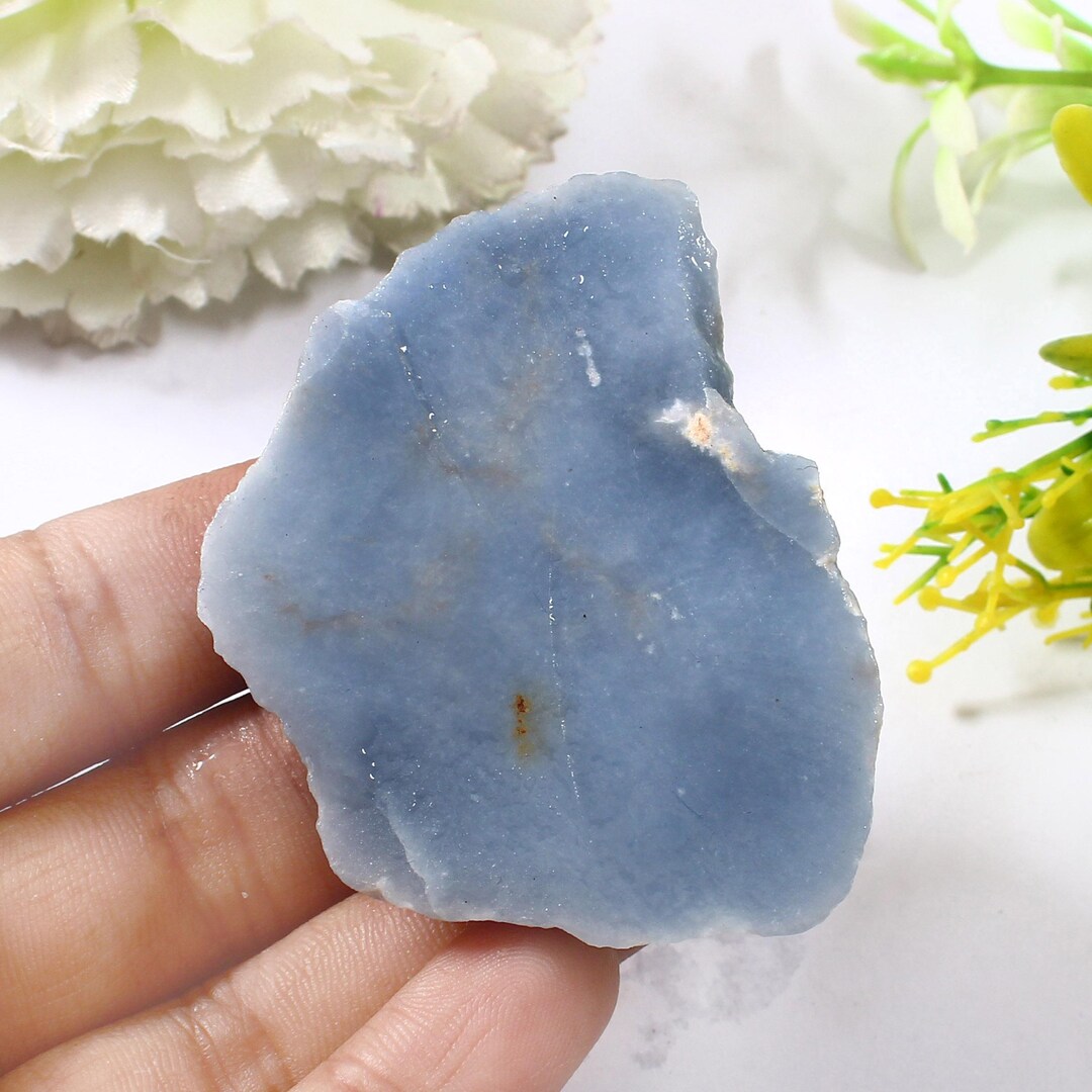 Angelite Raw Slice Unique Quality Natural Angelite Rough High Quality ...