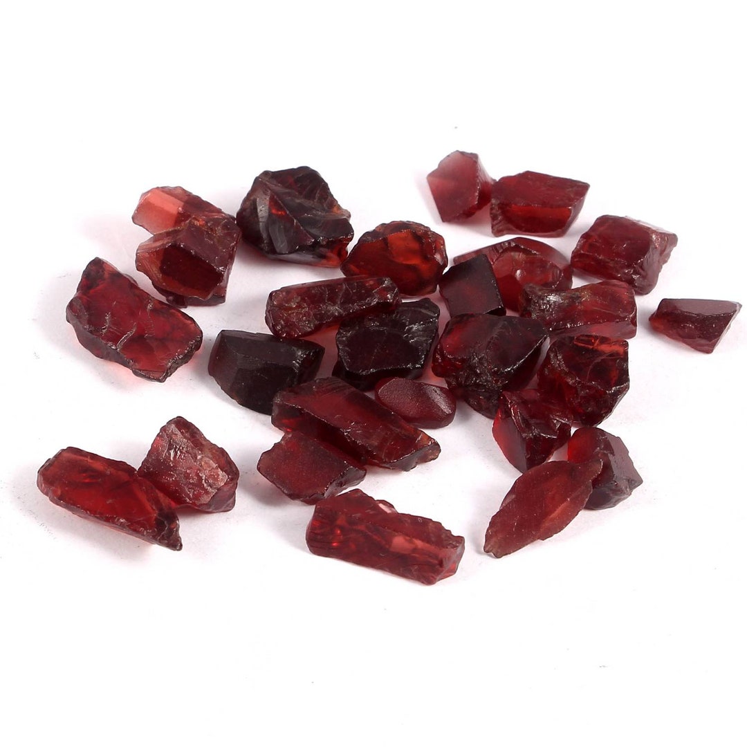 30 Pec\natural Red Garnet Rough Gemstone\red Garnet Specimens\raw ...