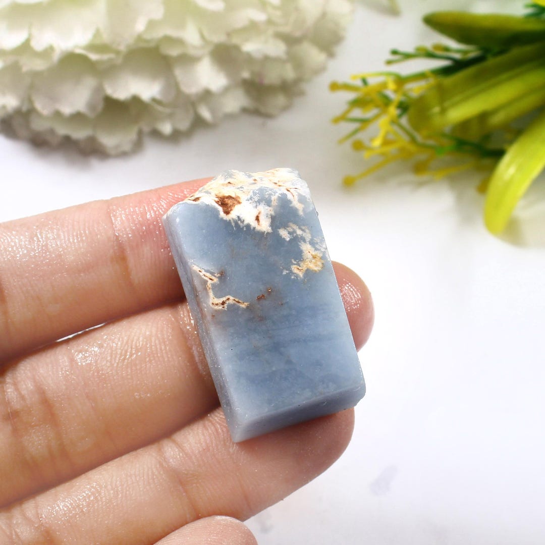 Angelite Raw Slice Unique Quality Natural Angelite Rough High Quality ...