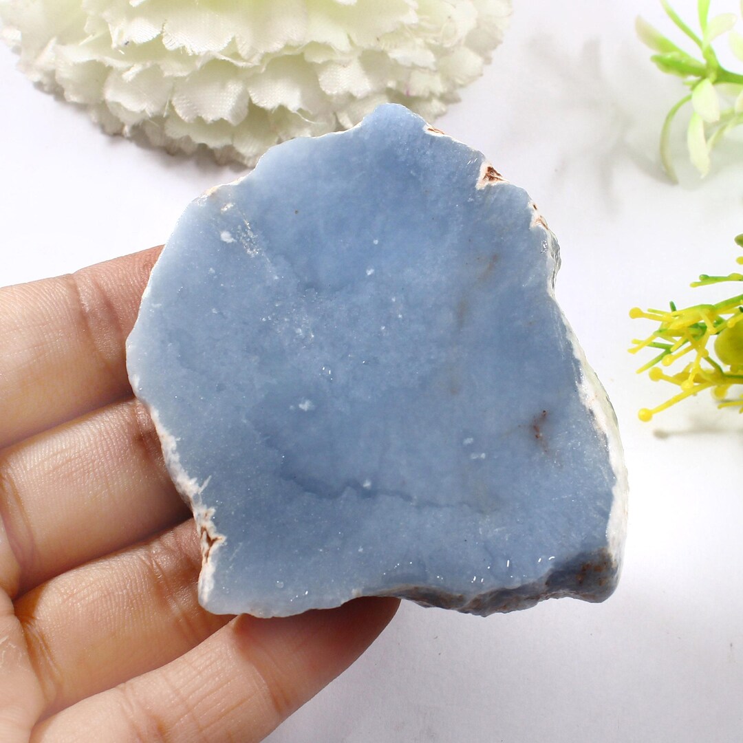 Angelite Raw Slice Unique Quality Natural Angelite Rough High Quality ...