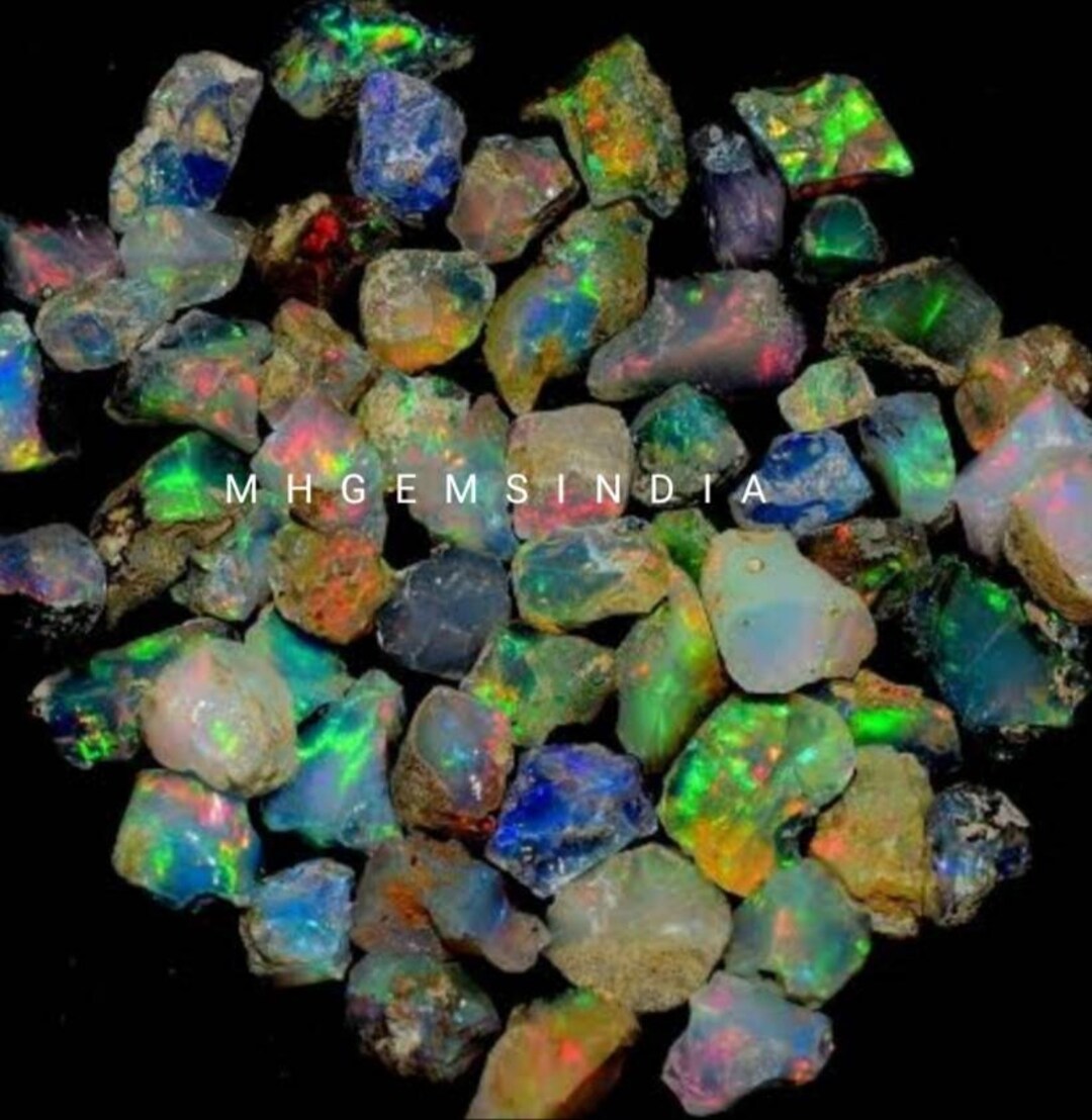 100 Crt Lot 100% Natural Ethiopian Opal Gemstone, Opal Jewelry,opal ...