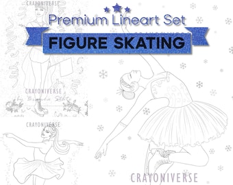 figure skating coloring sheets