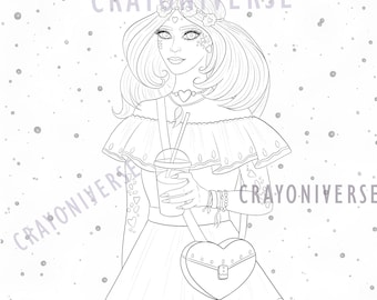 Mice House Coloring Page for Adults Instant Download Printable File ...