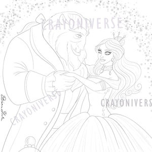 belle coloring pages for adults