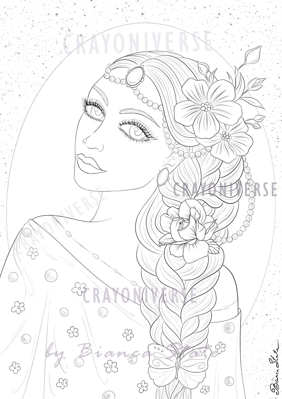 Aurora - Coloring Page for Adults * Instant Download * Printable File ...