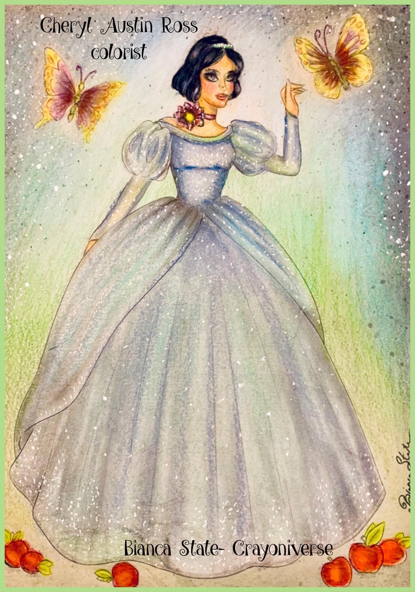 Snow White Coloring Page for Adults Instant Download - Etsy