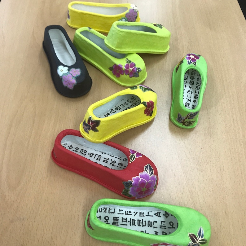 Korea Hanji Craft HJ Hanji Craft Paper Shoes Pairs Business Card Holder ...