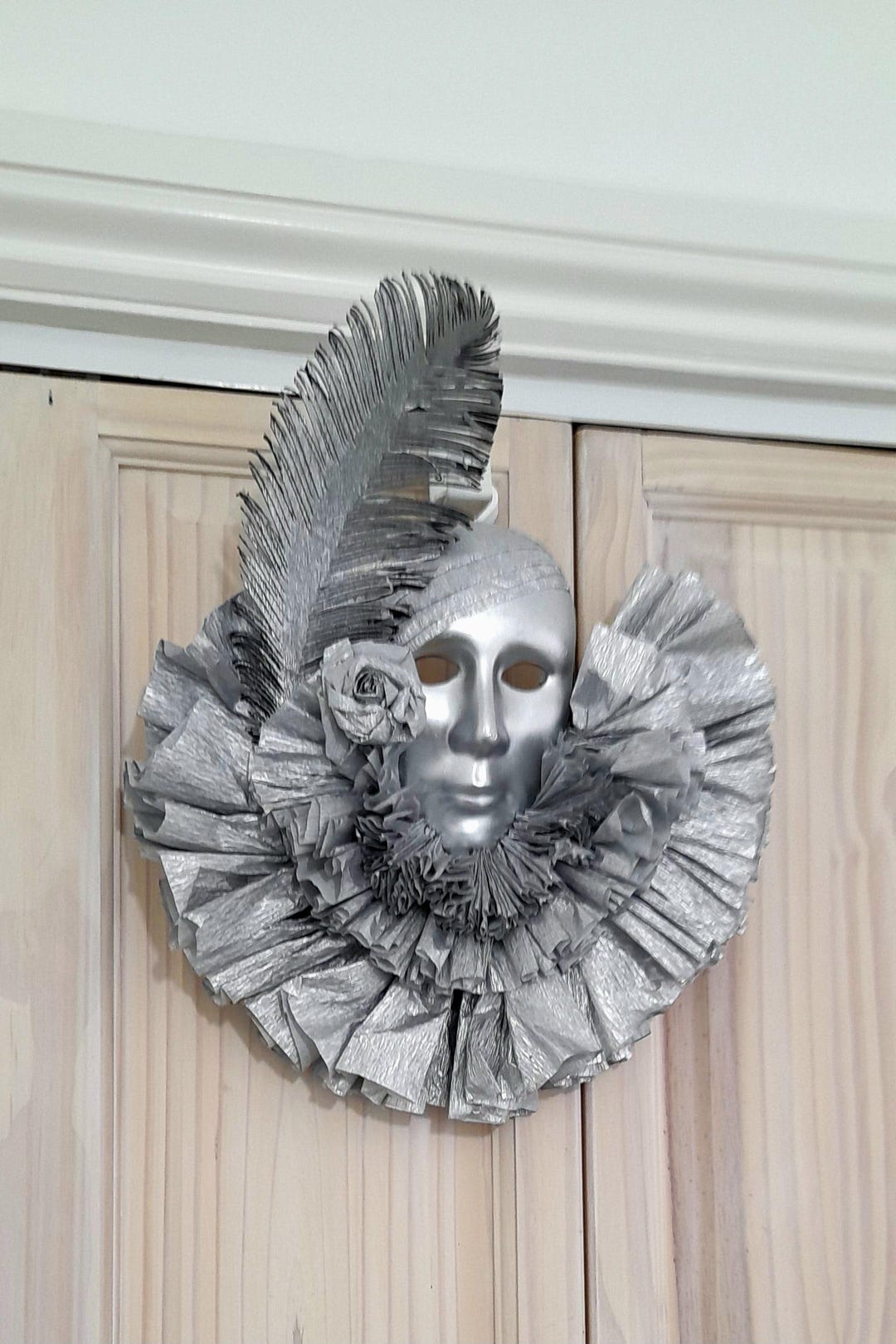 Pierrot Venetian Head Art Deco Erte Inspired Harlequin Clown Jester ...