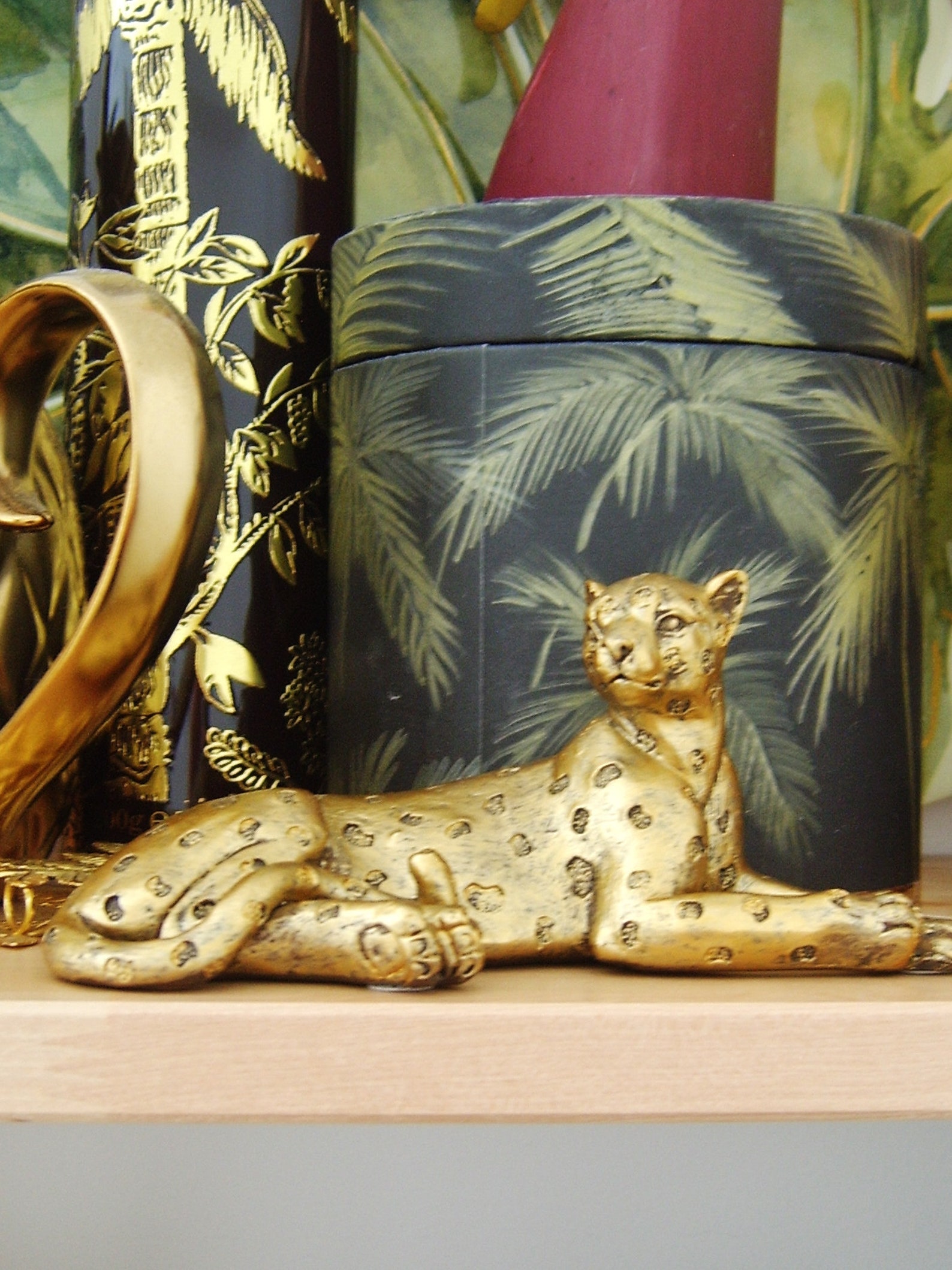Leopard Head Pot Planter Candle Collection Gift Box Gold - Etsy UK