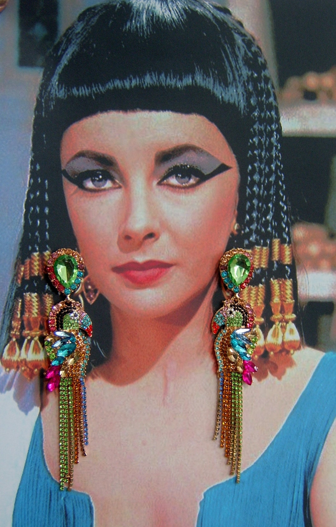 Beautiful Macaw Tropical Crystal Dream Bohemian Hippy Kaftan Parrot ...